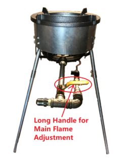 New long handle for flame adjustment of PowerFlamer natural gas 160 and ...